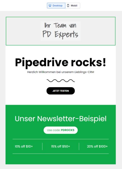 Kampagnen (Newsletter) mit Workflows in Pipedrive nutzen - Pipedrive ...